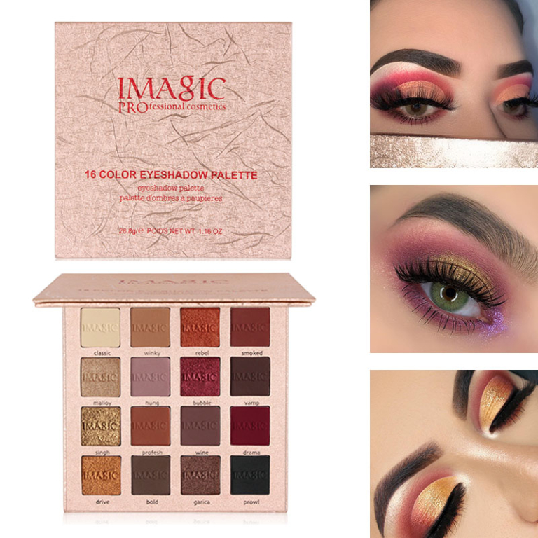 CHARM 16 COLOR EYESHADOW PALETTE | Imagic Cosmetics