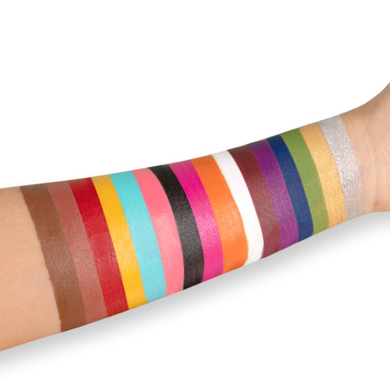 ABSTRACT GEOMETRIC 16 COLOR FACE PAINT PALETTE | Imagic Cosmetics