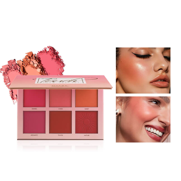 6 COLOR TOUCH BLUSH PALETTE | Imagic Cosmetics